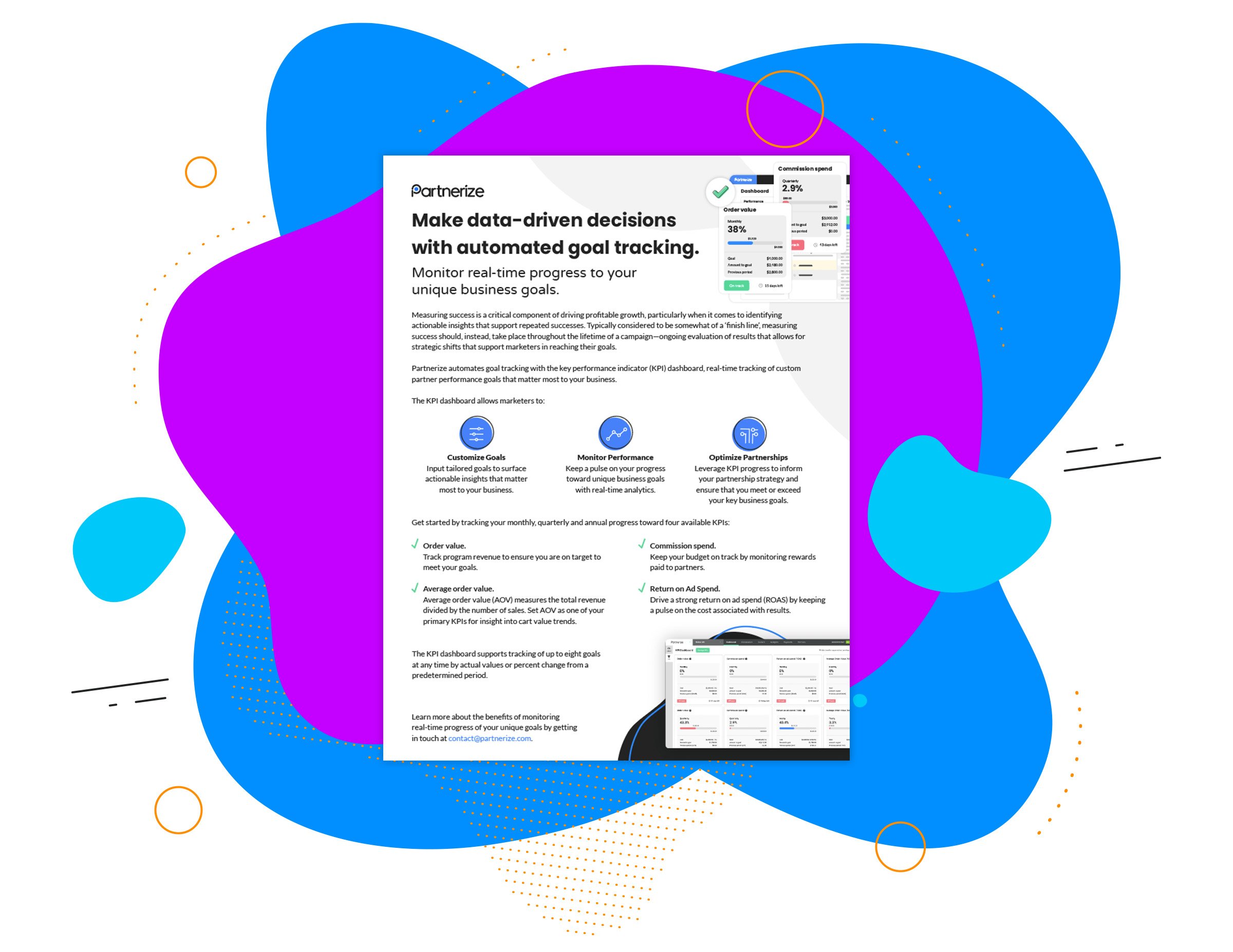 Make data-driven decisions with automated goal tracking | Feature Sheet ...