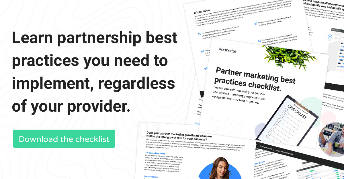 Partnerize eBook | The Partner Marketing Best Practices Checklist